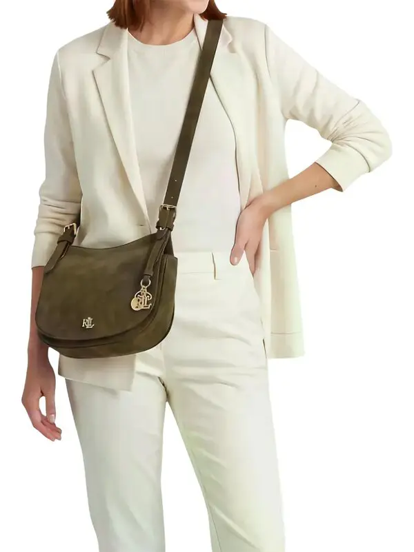 Ralph Lauren Medium Marcy Logo-plaque Cross Body Bag - Green