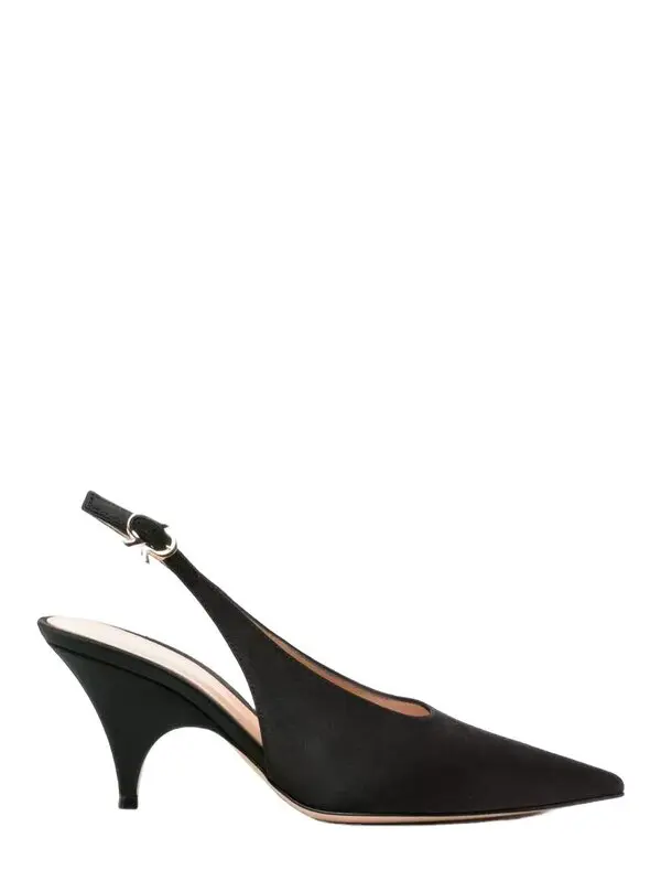 GIANVITO ROSSI Sofia Pointed-toe Slingback Pumps - Black
