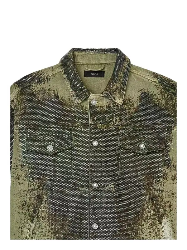 PURPLE BRAND Trompe Loeil Denim Jacket - Green