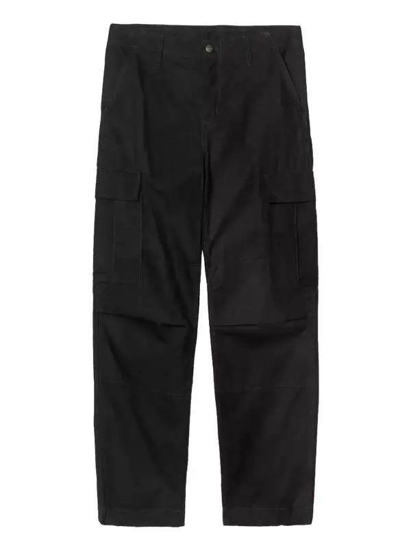 Carhartt Work In Progress Regular Cargo Columbia Straight-leg Trousers - Black