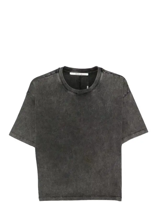 TN_29_HOMAGE Acid-wash Boxy T-shirt - Grey
