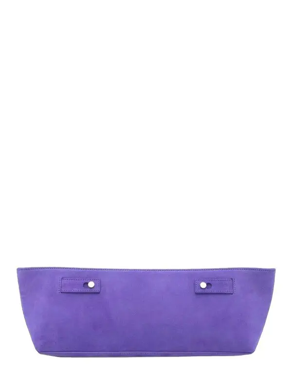 Erika Cavallini Suede Clutch Bag - Purple