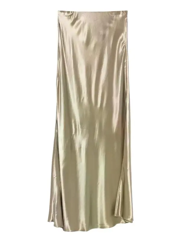 Erika Cavallini Satin-finish Maxi Skirt - Neutrals
