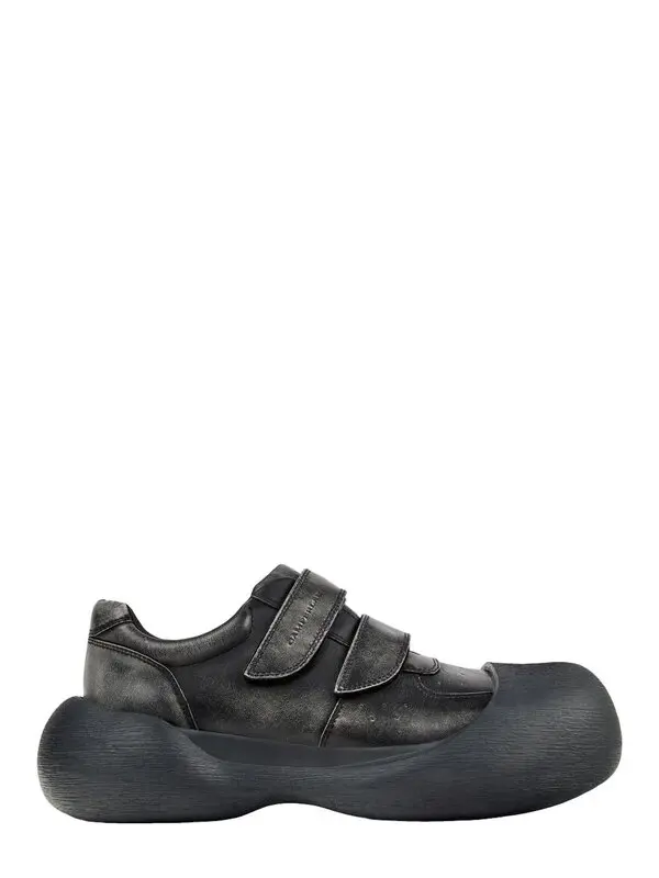 Camper Caramba Low-top Sneakers In Leather With Hook-and-loop Closure - Multicolor