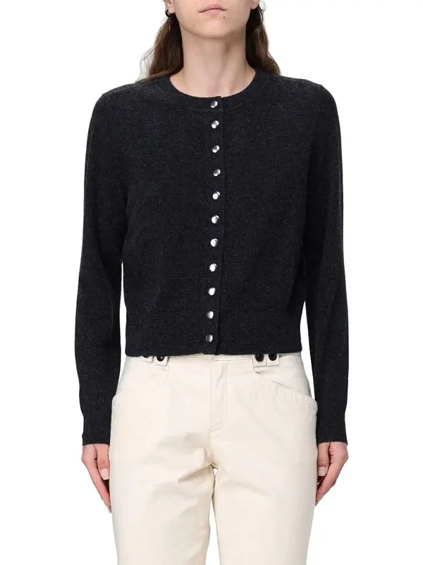 Isabel Marant Étoile Wool And Cashmere-blend Crewneck Cardigan With Buttons - Grey