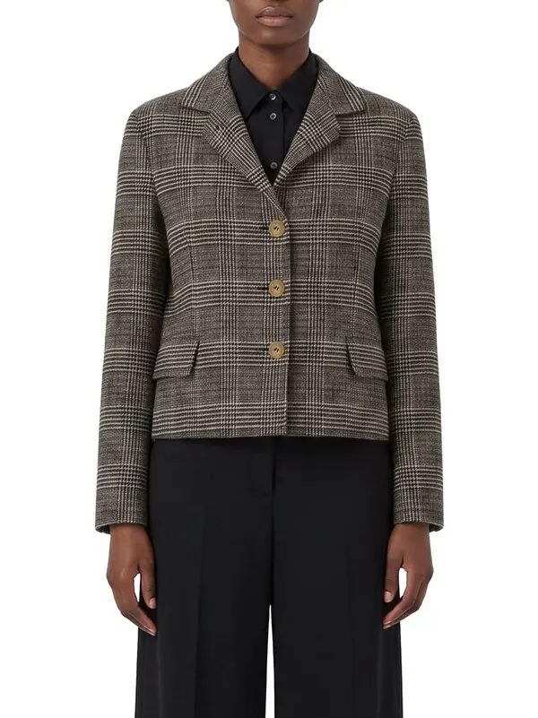 Ermanno Scervino Single-breasted Tartan Wool Blazer - Multicolor