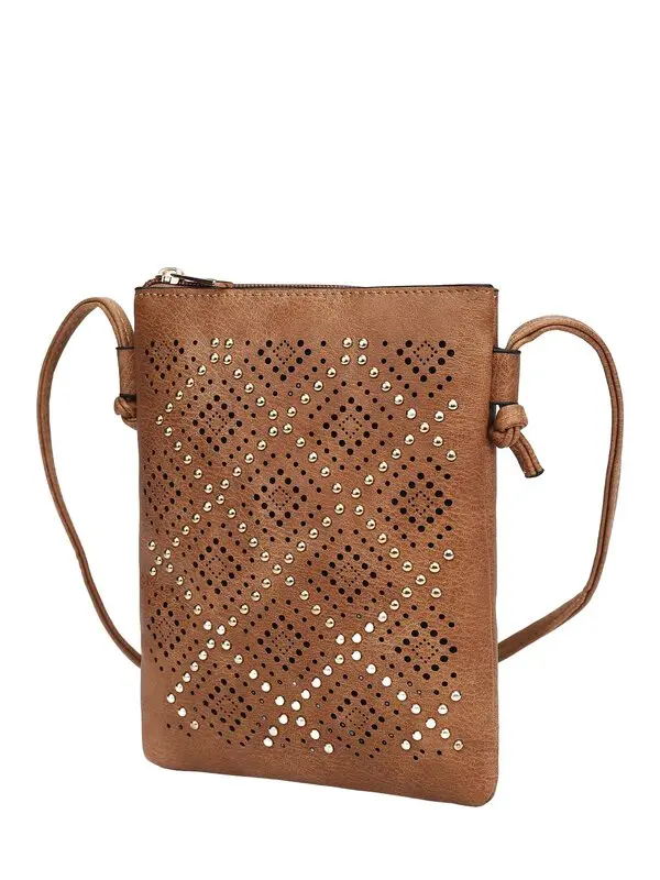MKF COLLECTION BY MIA K. Neutrals Leysha Crossbody Bag Khaki - Yellow