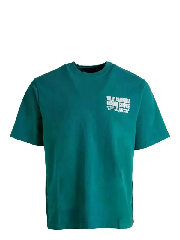 WILLY CHAVARRIA Logo-print Short-sleeve T-shirt - Green