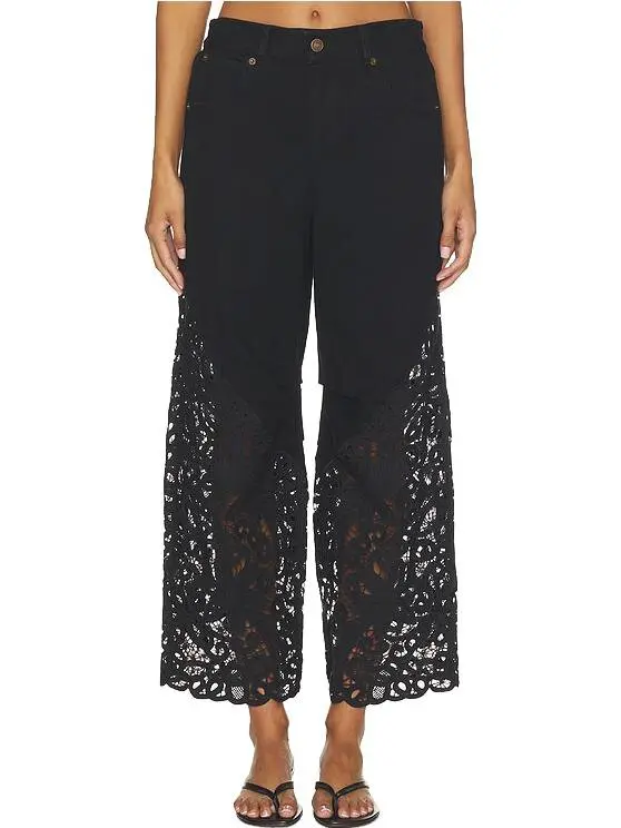 Sea Shiloh Embroidered Jeans In . Also - Black
