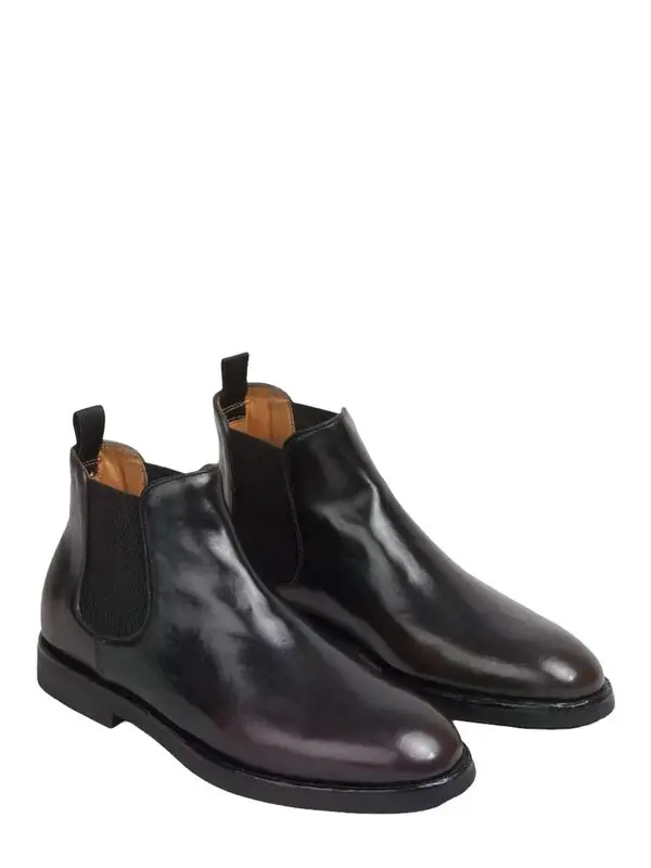 Officine Creative Calf Leather Chelsea Boots - Brown