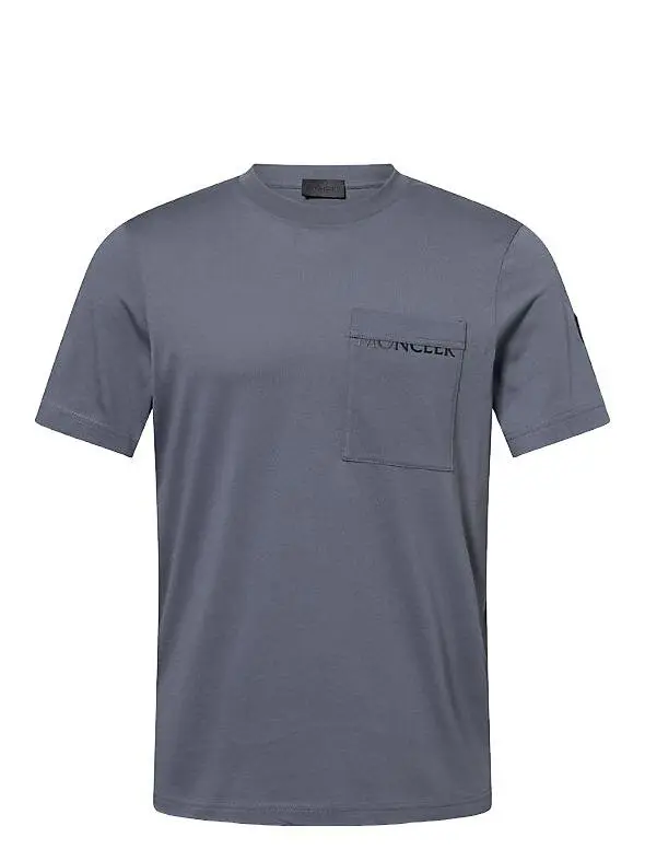 Moncler Logo-print Cotton T-shirt - Grey