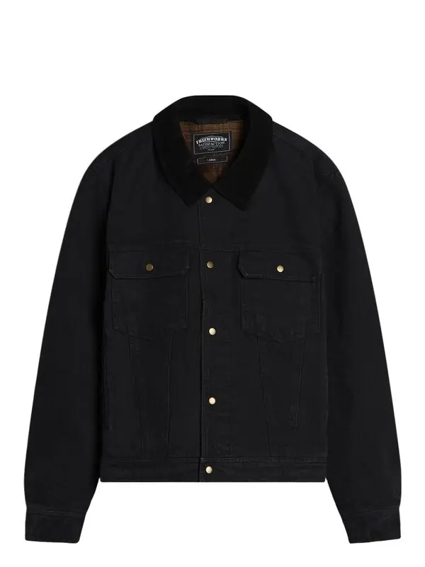 FRIZMWORKS Heavy Canvas Storm Trucker Jacket - Black