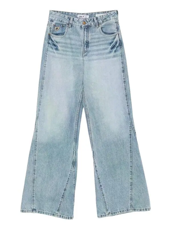 LOIS Seam-detail Flared Jeans - Blue