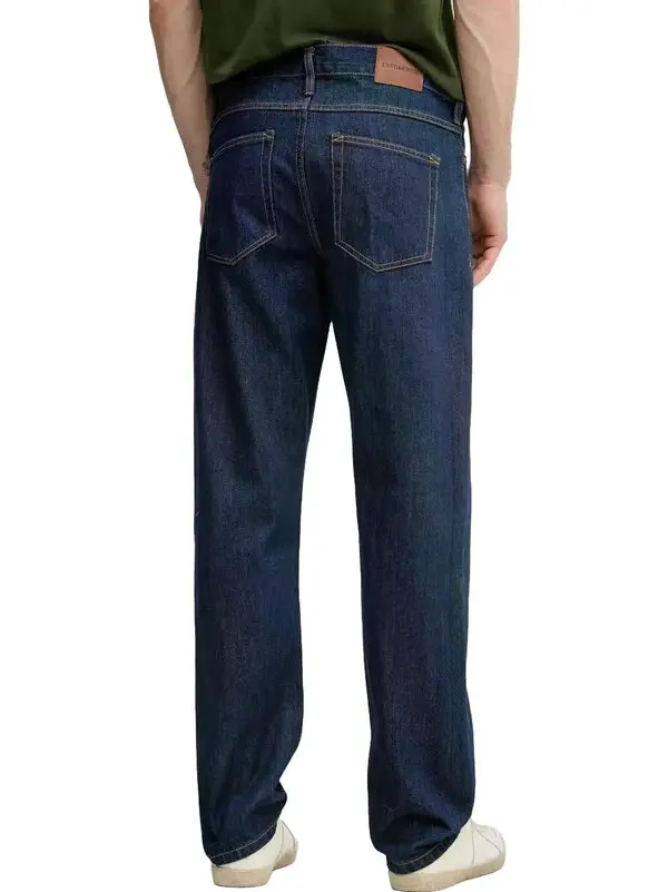 Lindbergh Logo-patch Straight-leg Jeans - Blue