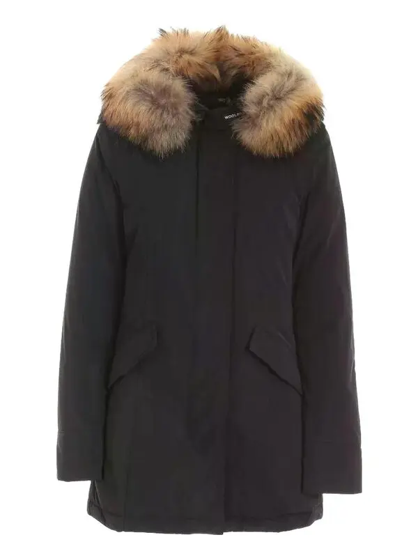 Woolrich Arctic Fur-trimmed Coat - Black