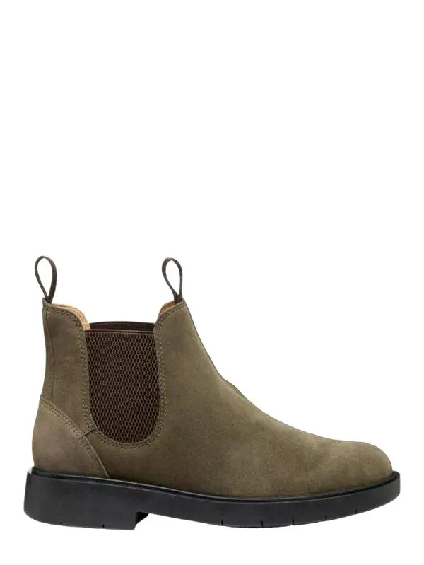 Geox Suede Chelsea Boots - Green