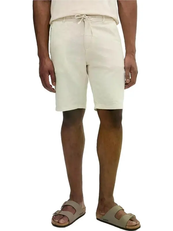 LINDBERGH Drawstring-waist Logo-patch Shorts - Neutrals