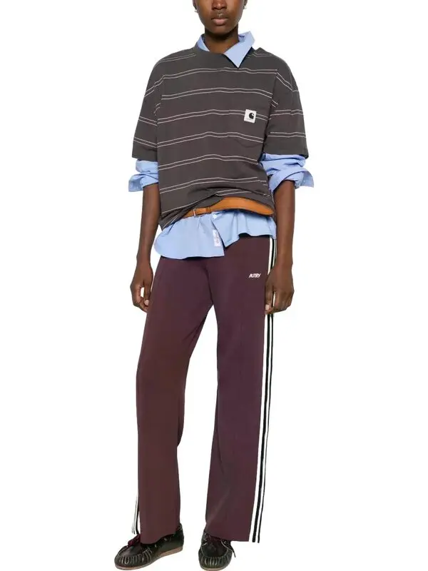 AUTRY Side-stripe Track Pants - Red
