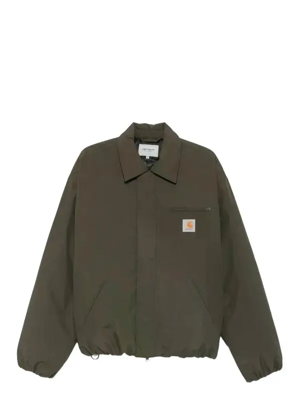 Carhartt Work In Progress Logo-patch Zip-up Jacket - Green