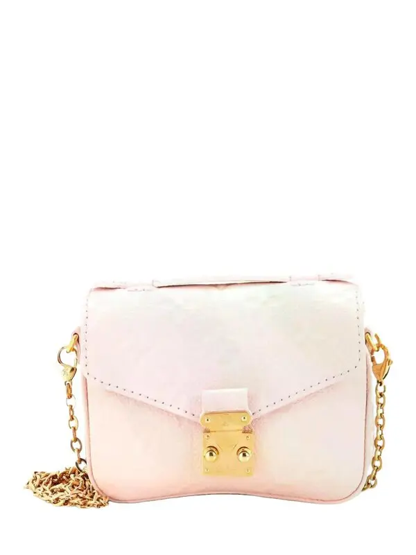 LOUIS VUITTON Micro Metis Monogram Empreinte Leather Crossbody Bag - Pink