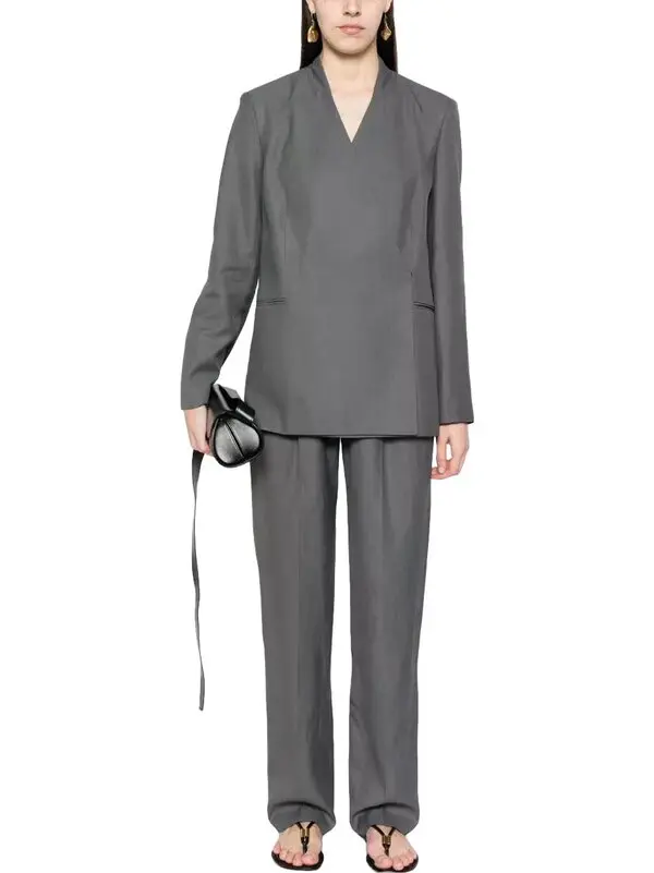 Loulou De Saison Lahari Single-breasted Blazer - Grey