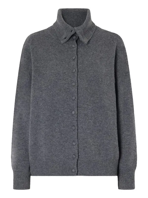 LISA YANG Denie Cashmere Cardigan - Gray