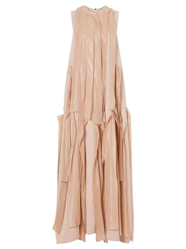 Maticevski Beseech Draped Pleated Crepe And Satin Gown - Pink