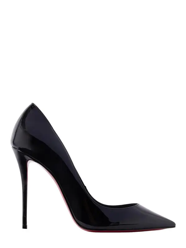 CHRISTIAN LOUBOUTIN La Pigalle 100 Patent-leather Pumps - Black