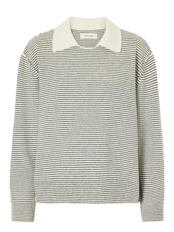 MFPEN Charming Striped Wool Polo Sweater - Multi