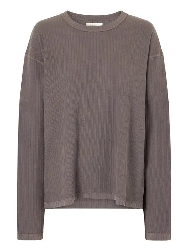 MFPEN Reverse Rib Organic Cotton T-shirt - Gray