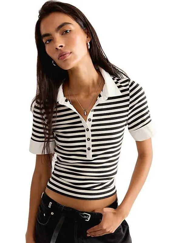 We The Free Margo Polo At - Ivory Combo