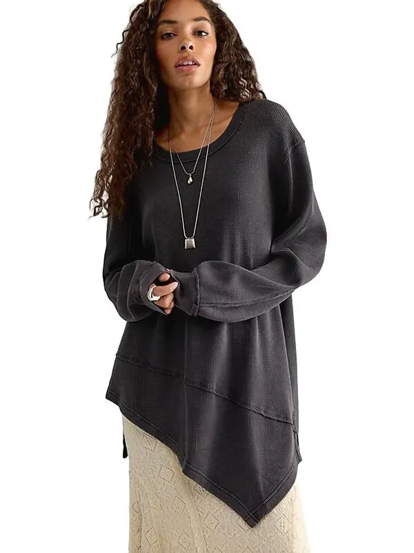 We The Free On Your Side Asymmetric Thermal At - Black