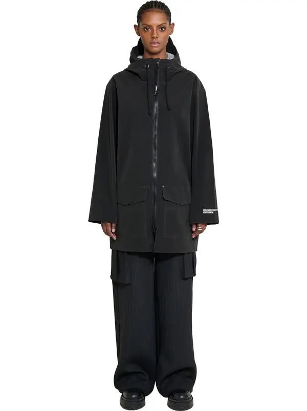Stutterheim Stockholm Patch Raincoat - Black