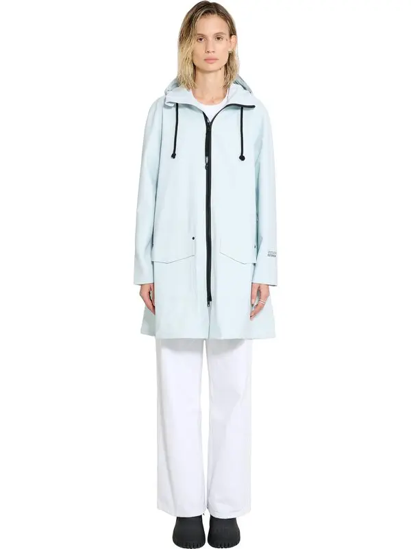Stutterheim Mosebacke Patch Raincoat - Frost Grey