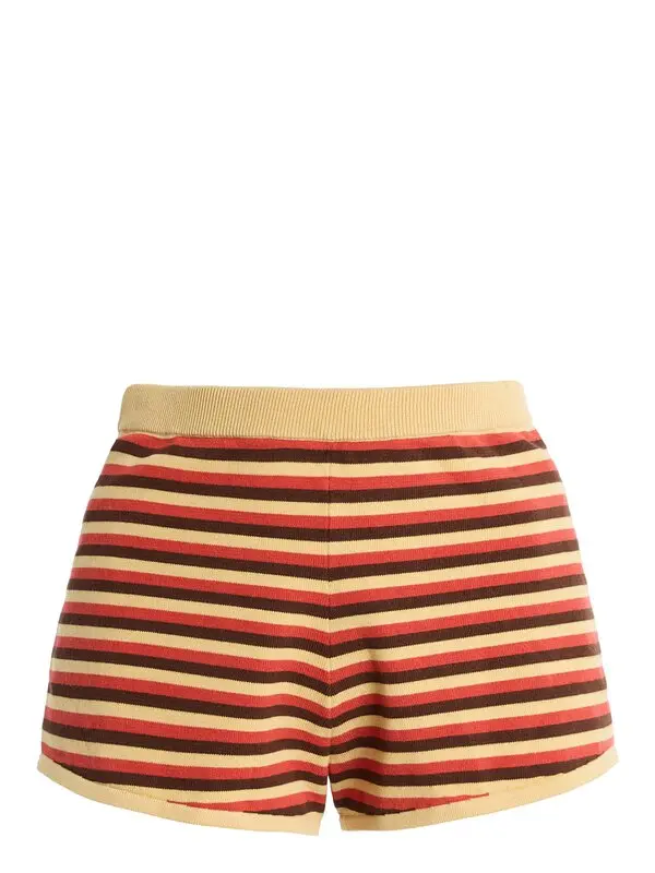 Posse Lexi Striped Knit Shorts - Multi