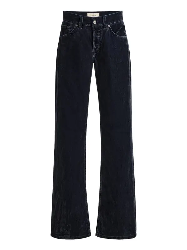JEANERICA Kyoto Droit Corduroy Low-rise Straight-leg Jeans - Dark Wash