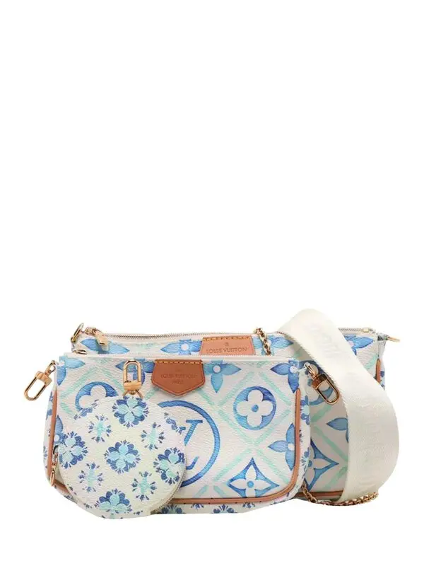LOUIS VUITTON 2021-2026 Monogram Tiles The Pool Multi Pochette Accessoires Satchel - Blue