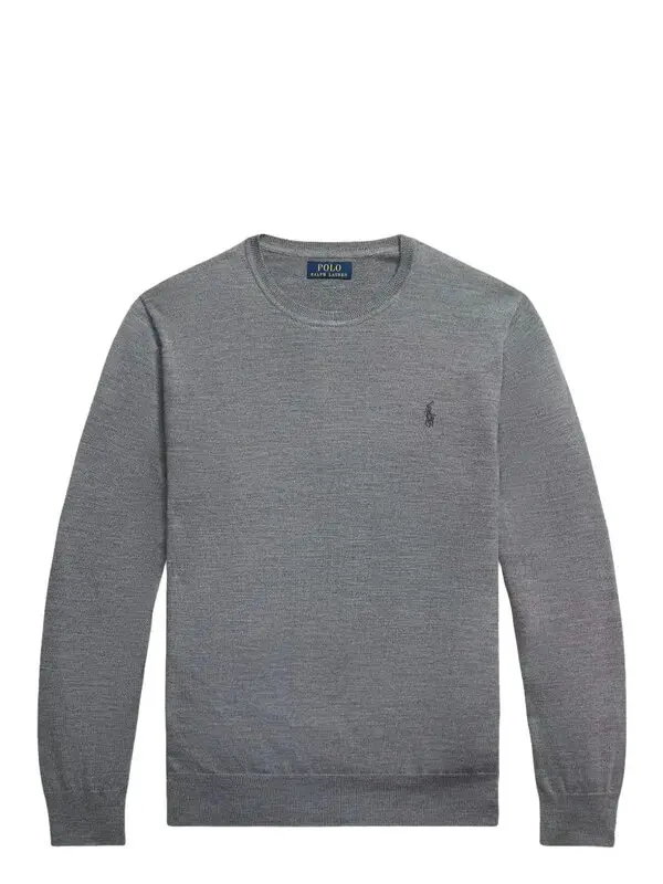Polo Ralph Lauren Logo-embroidered Wool Sweater - Grey