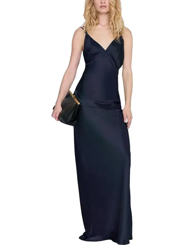 ANINE BING Bar Maxi Skirt - Blue