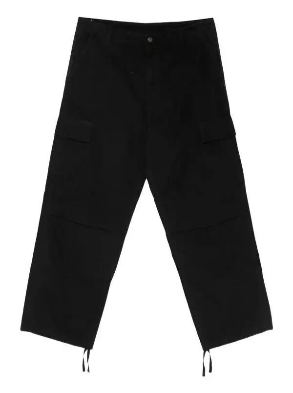 Carhartt Work In Progress Og Stone-washed Cargo Pants - Black