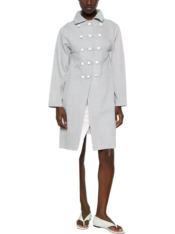Gimaguas Double-breasted Coat - Grey