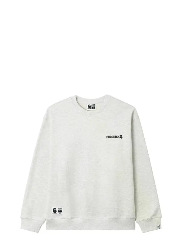 FINGERCROXX Logo-print Sweater - Grey