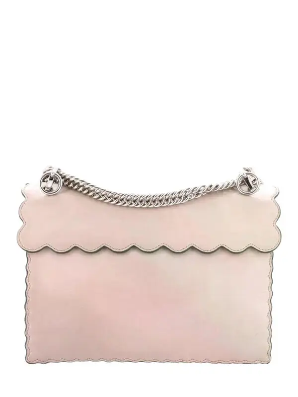 Fendi Kan I Bag Leather Medium Shoulder Bag - Neutrals