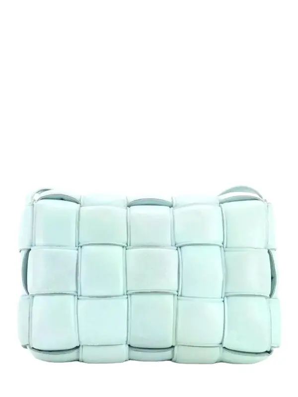 Bottega Veneta Cassette Padded Maxi Intrecciato Leather Crossbody Bag - Blue