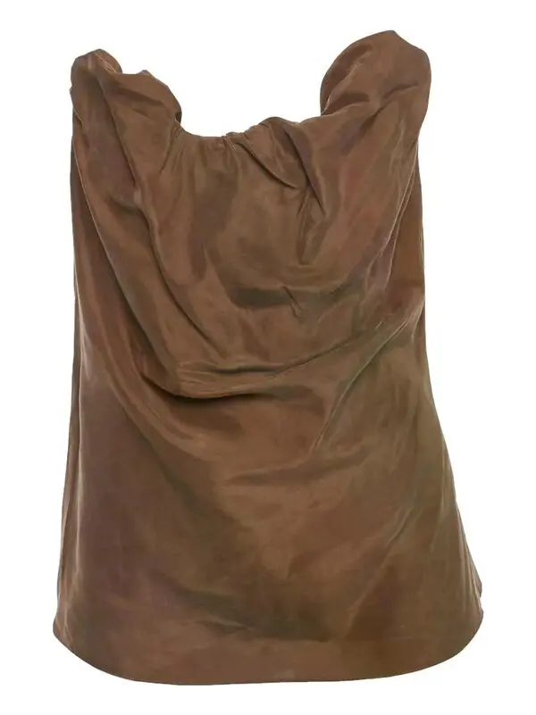 TOTEME Moulage Strapless Tube Top - Brown