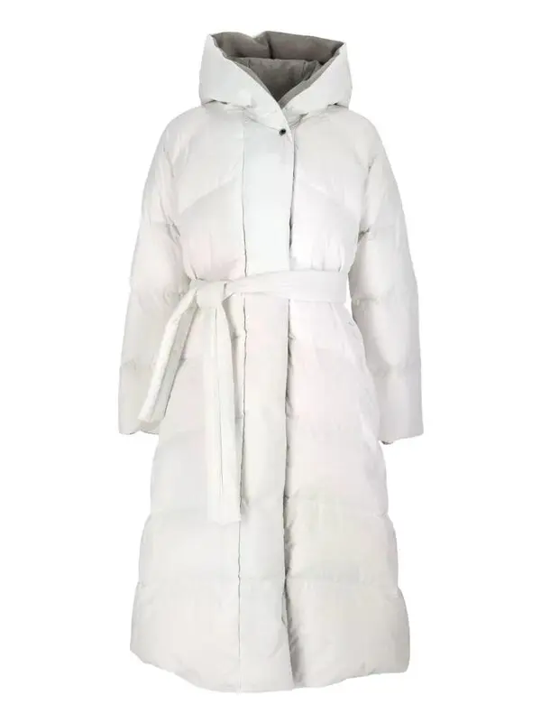 MOORER Wintra-stp Hooded Quilted Coat - Neutrals