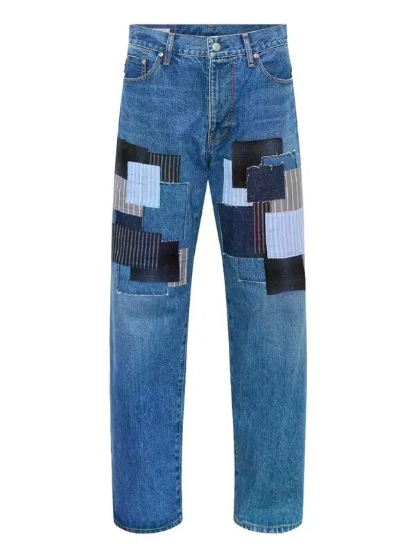 VOWELS Patchwork Jeans - Blue