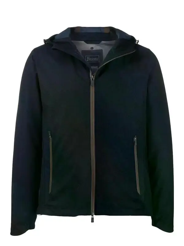 Herno Hooded Down Jacket - Blue