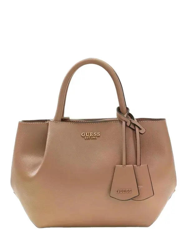 Guess Amorette Textured-finish Tote Bag - Neutrals
