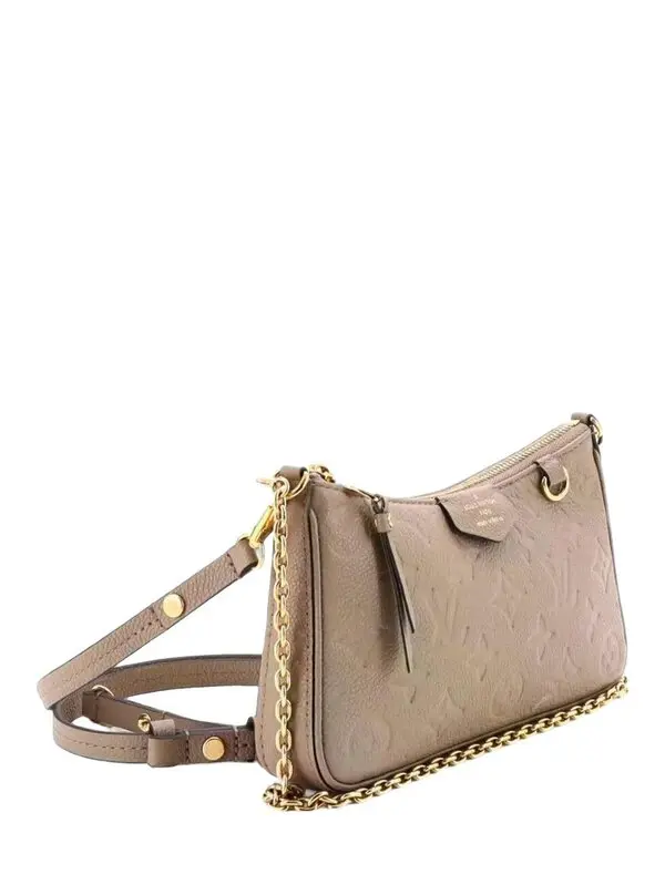 LOUIS VUITTON Easy Pouch On Strap Monogram Empreinte Leather Shoulder Bag - Neutrals